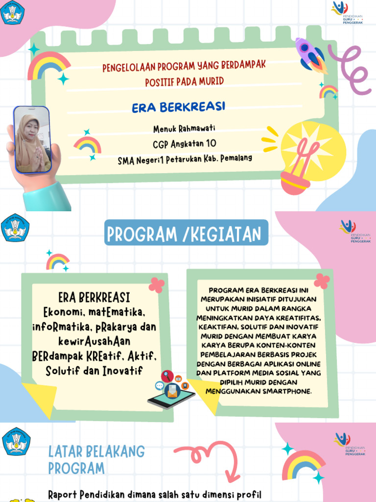 PROGRAM ERA BERKREASI SLIDE | PDF