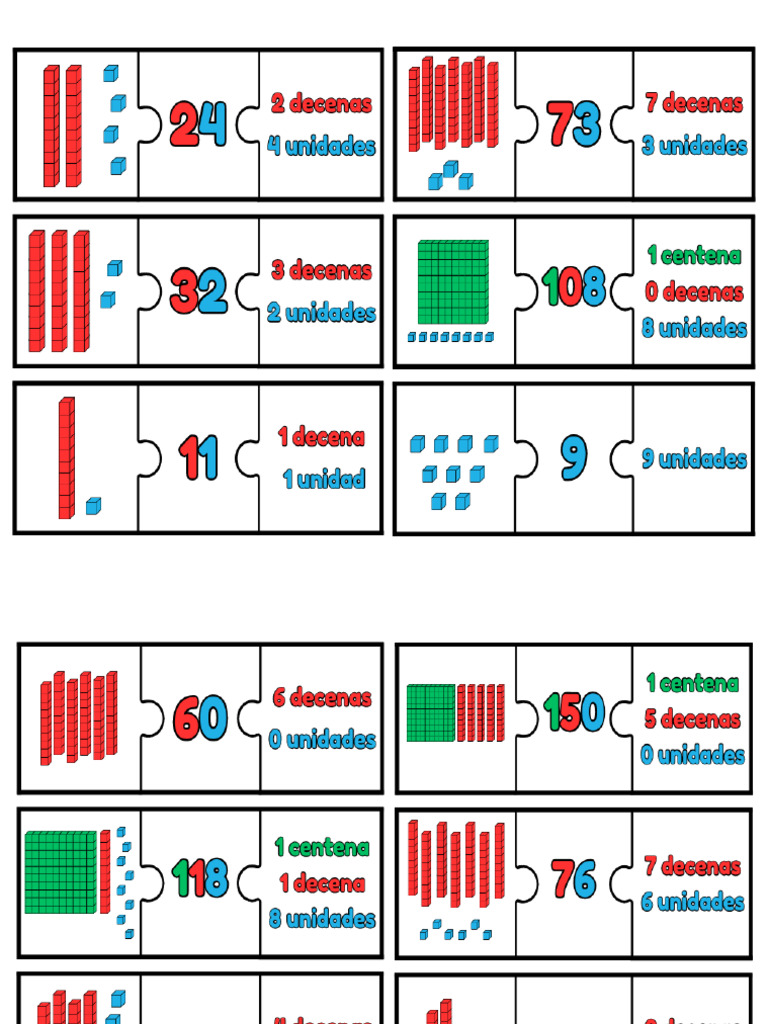 Rompecabezas Valor Posicional | PDF