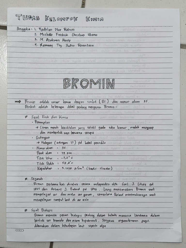 Bromin | PDF