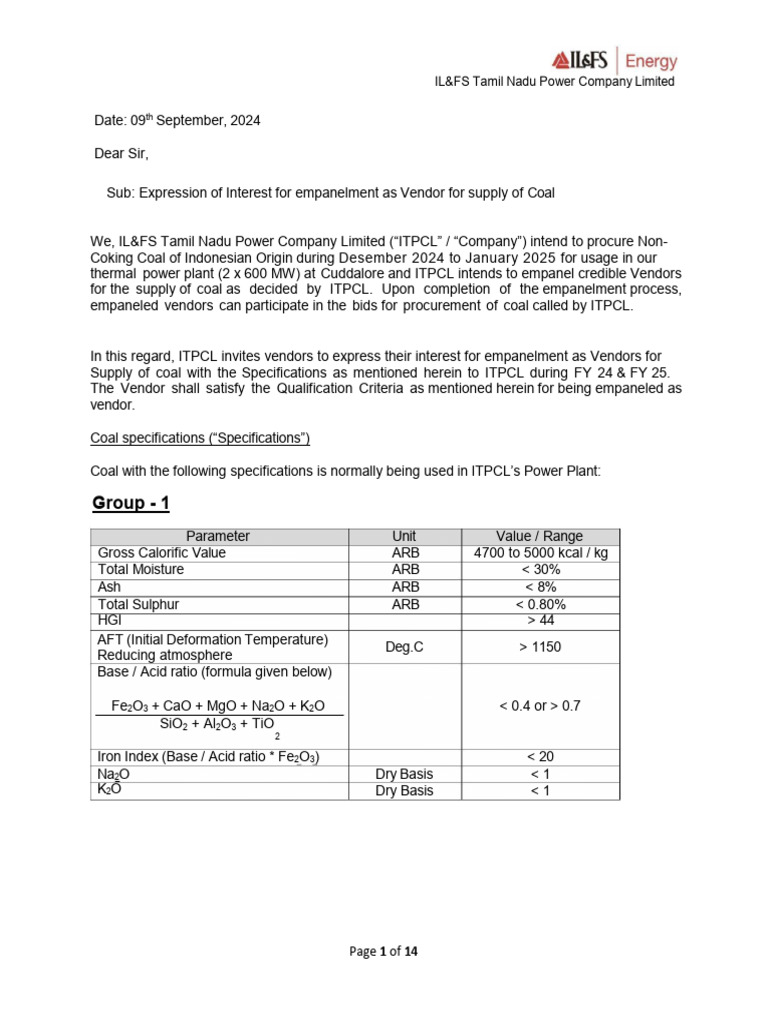 EOI Document For Vendor Empanelment FY 24 and FY25 | PDF