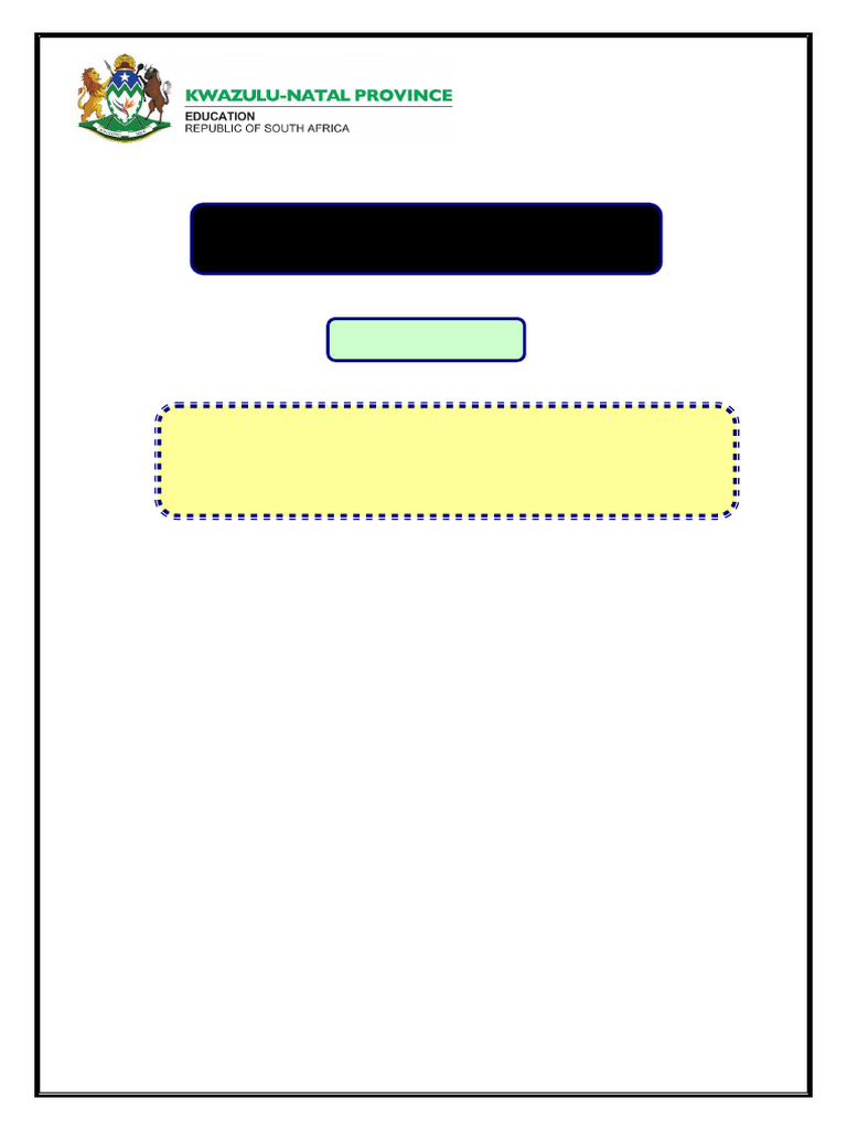 2023 Grade 9 English Hl T4 Exemplar 1 Pdf