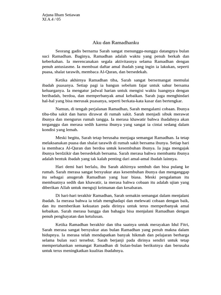 Aku Dan Ramadhanku 2 | PDF