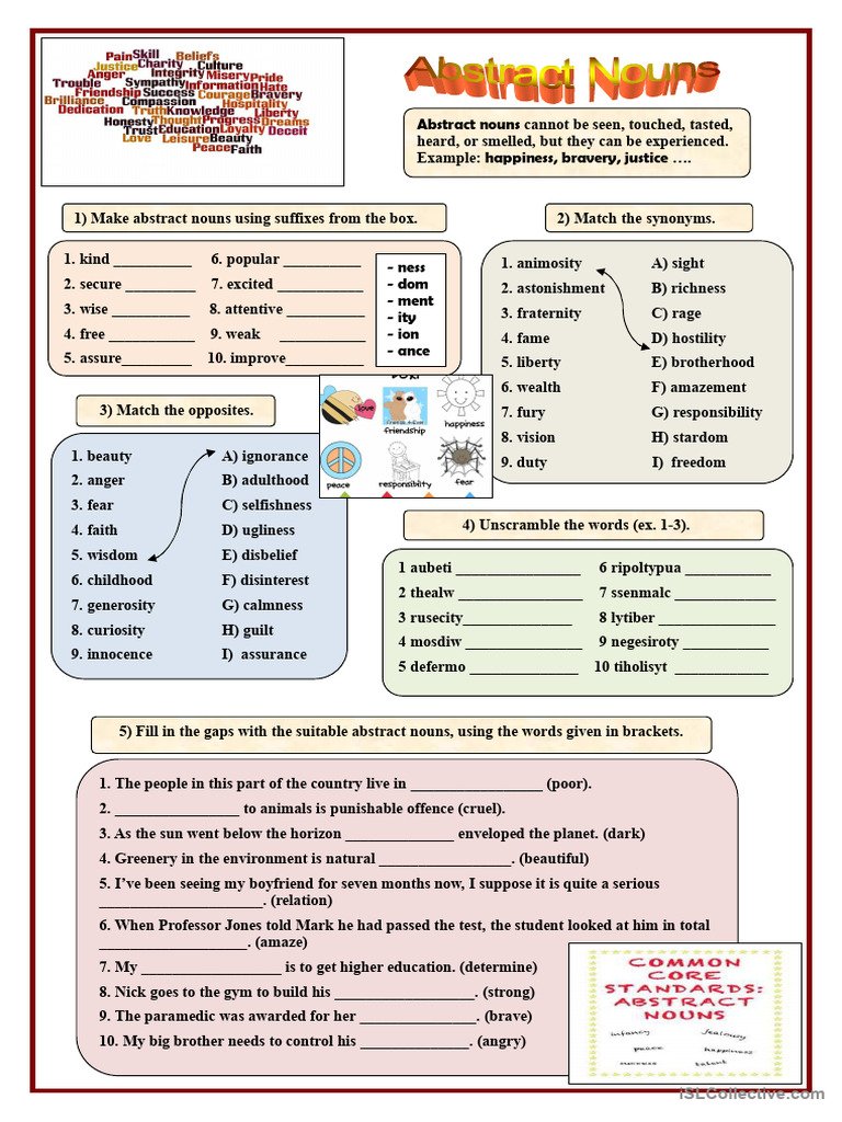 Abstract Nouns | PDF