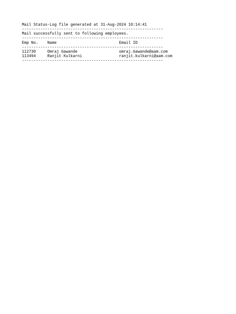 Mail Success | PDF