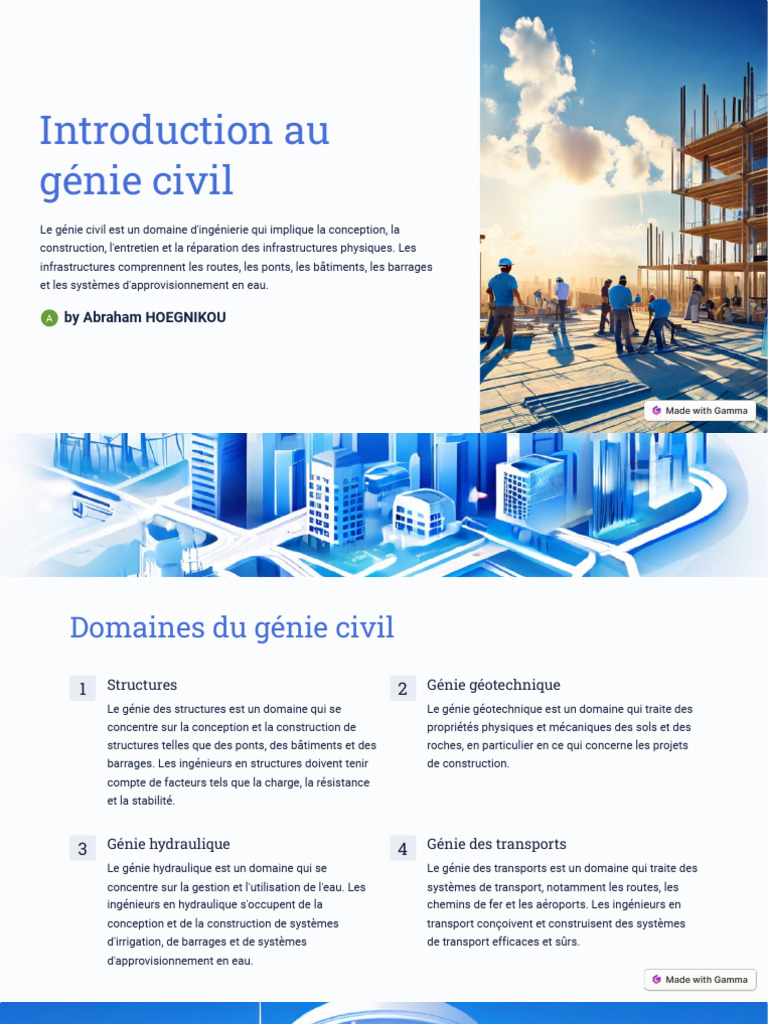 Introduction Au Genie Civil | PDF