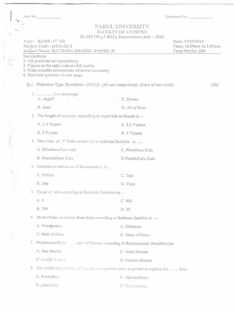 AyUG-RS2 Rachana Shrir 2 | PDF