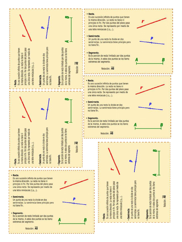 RECTA SEMIRRECTA SEGMENTO | PDF