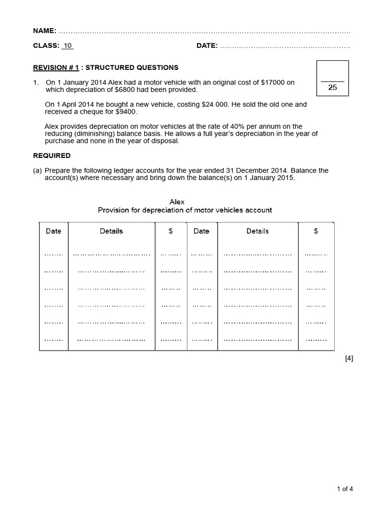 2023 Y10 REVISION Ass2 (Structure questions) | PDF