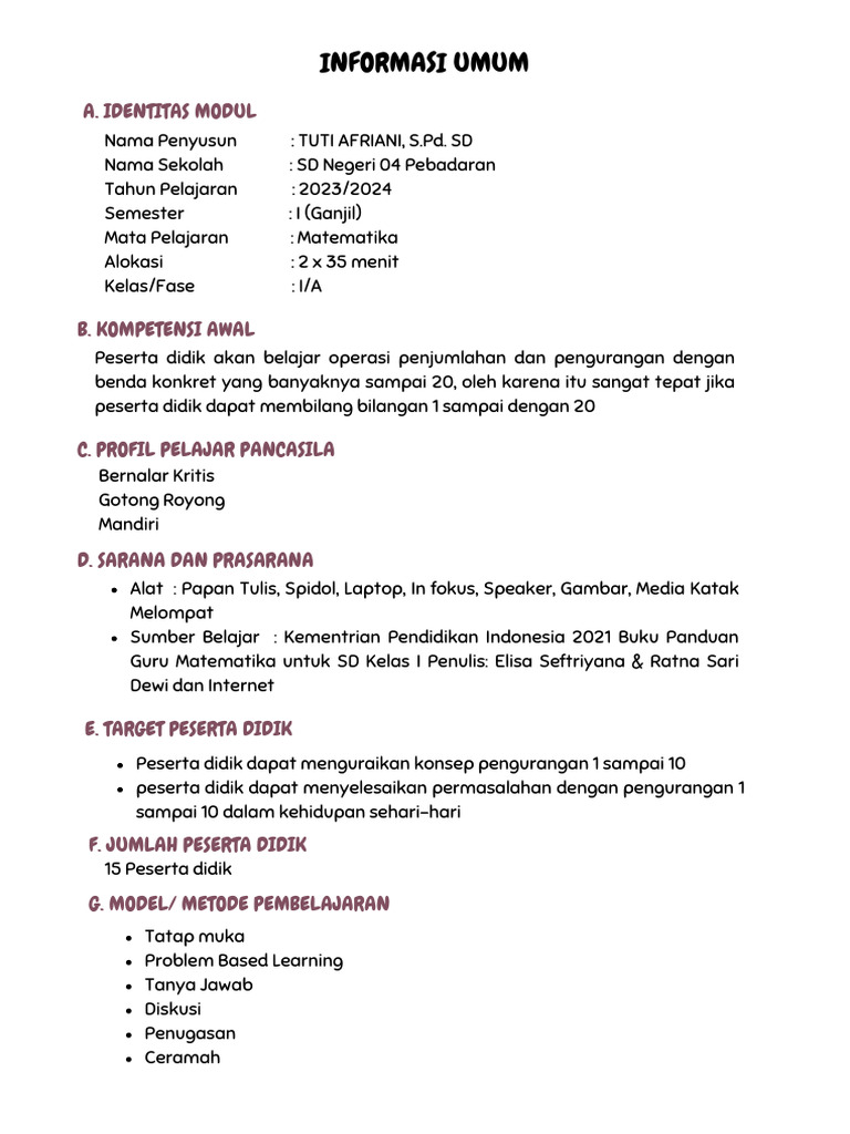 Word Modul UKIN | PDF