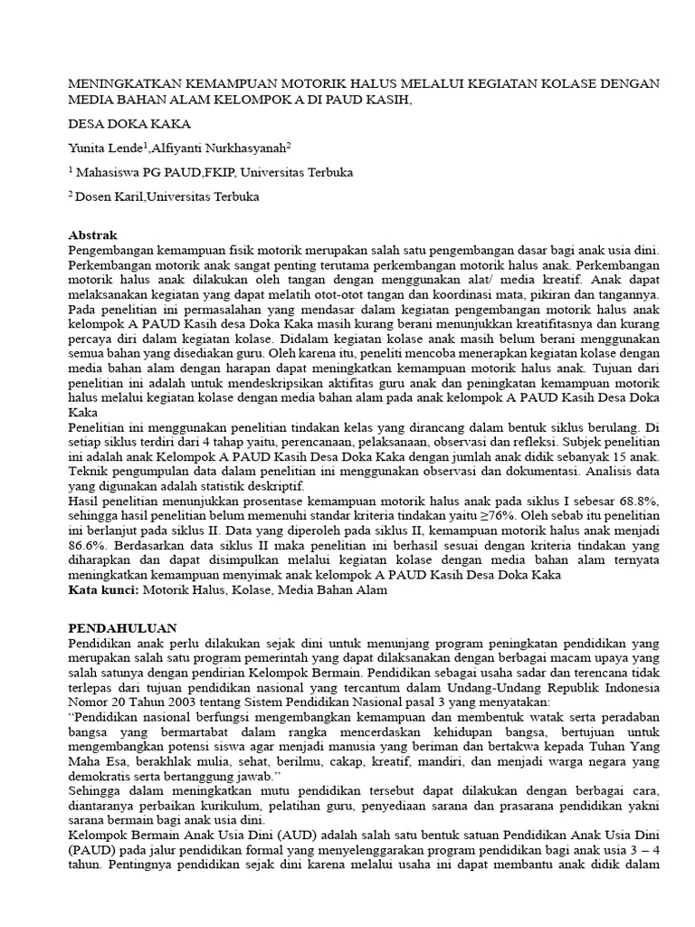 Karil 3 Yunita | PDF