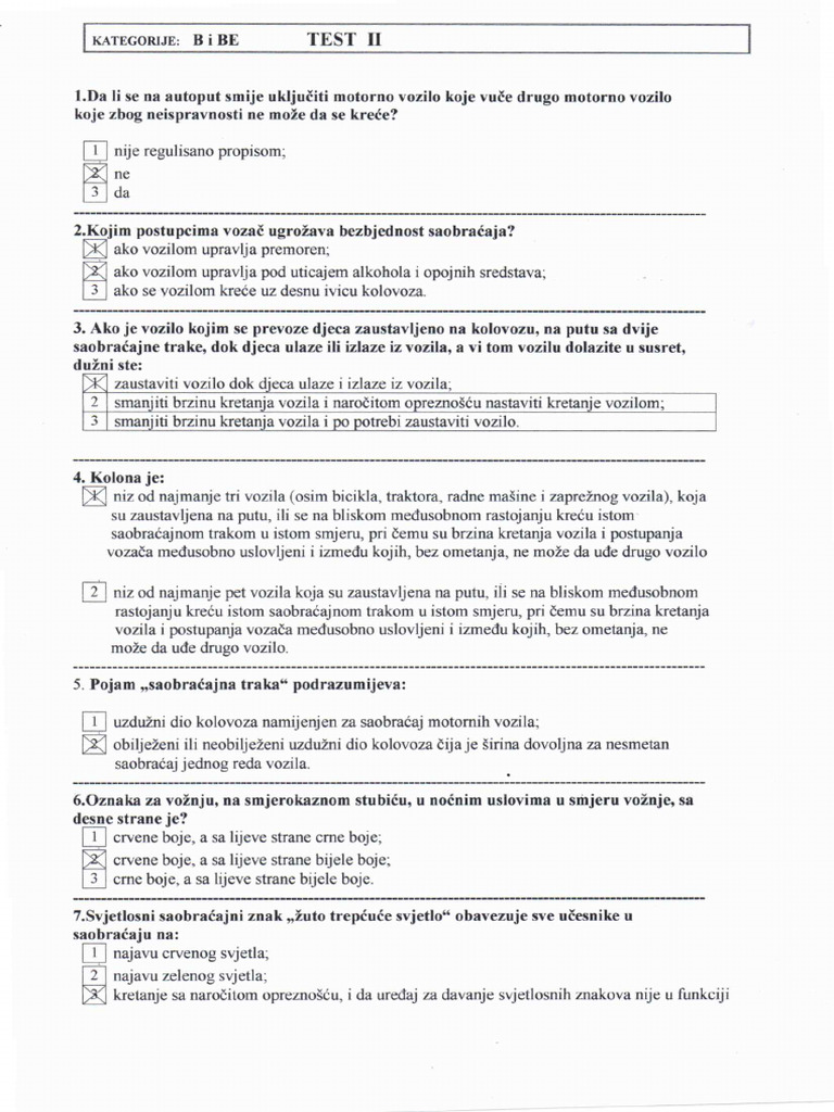 02 TEST B KATEGORIJA | PDF