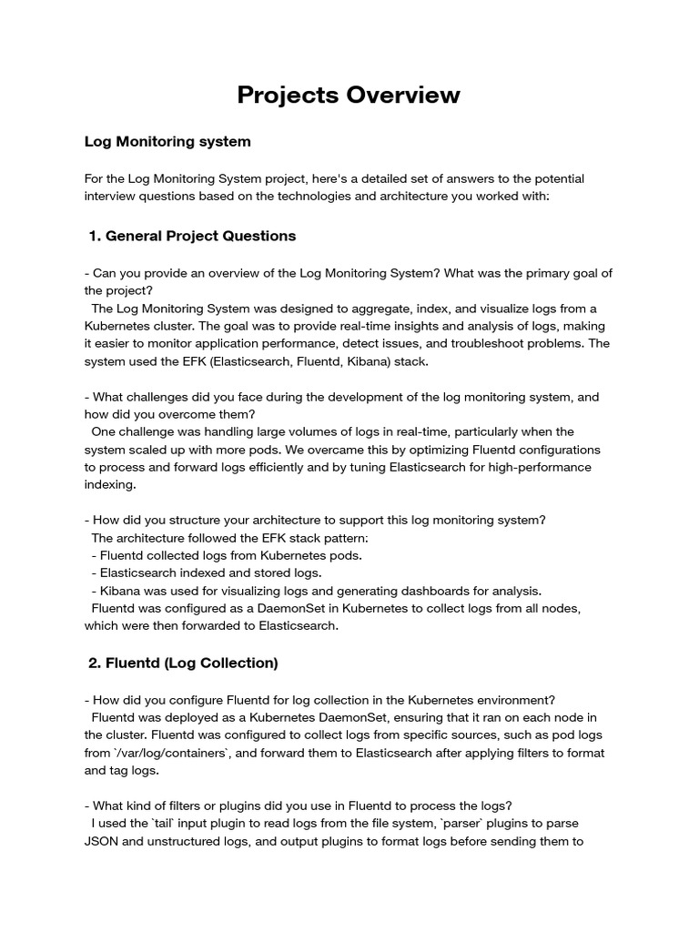 Projects Overview | PDF