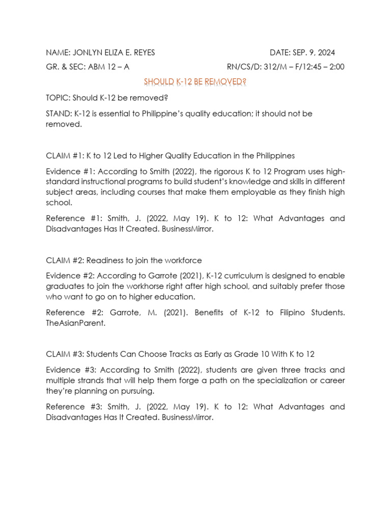 Position Paper 2 | PDF