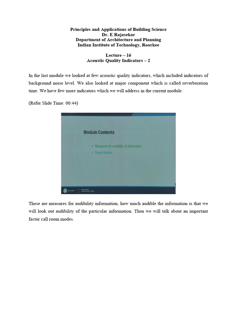 Acoustic Quality Indicators - 2 | PDF