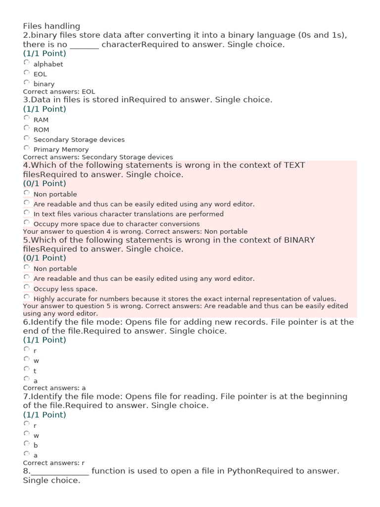 Files handling test | PDF