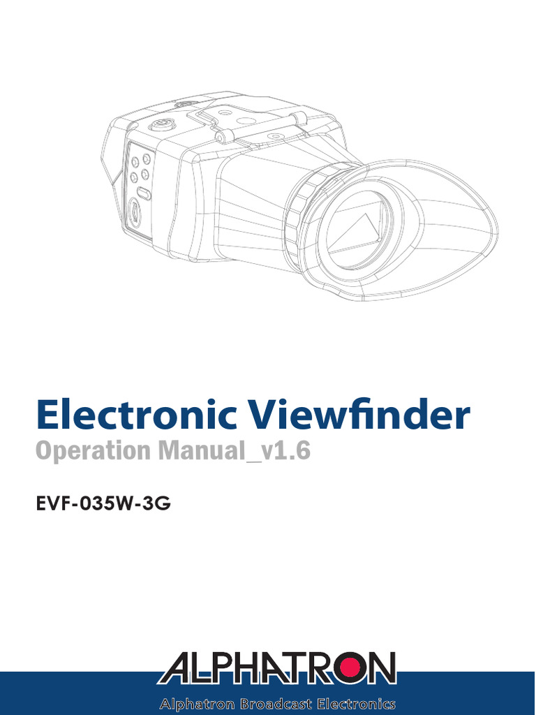 Alphatron EVF-035W-3G User-Manual-v.1.6 | PDF