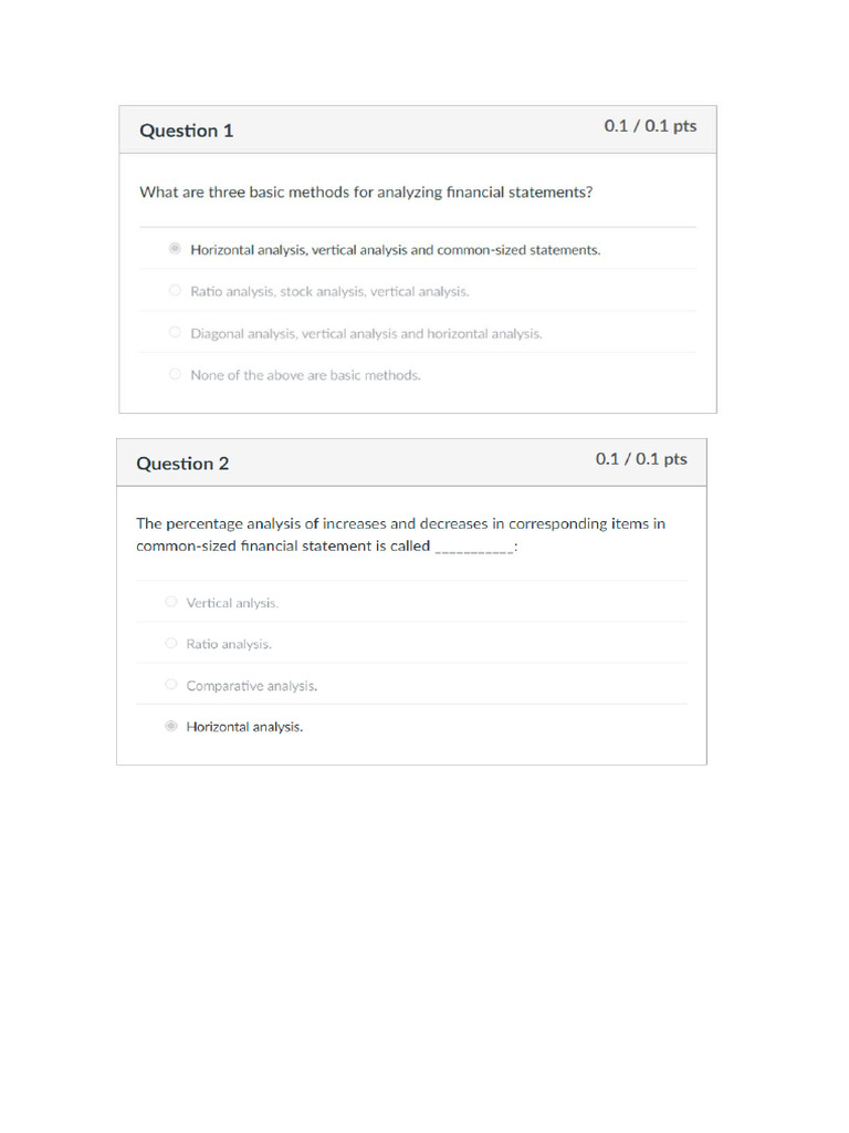 Unit 3. Introduction of Financial Statements Test | PDF