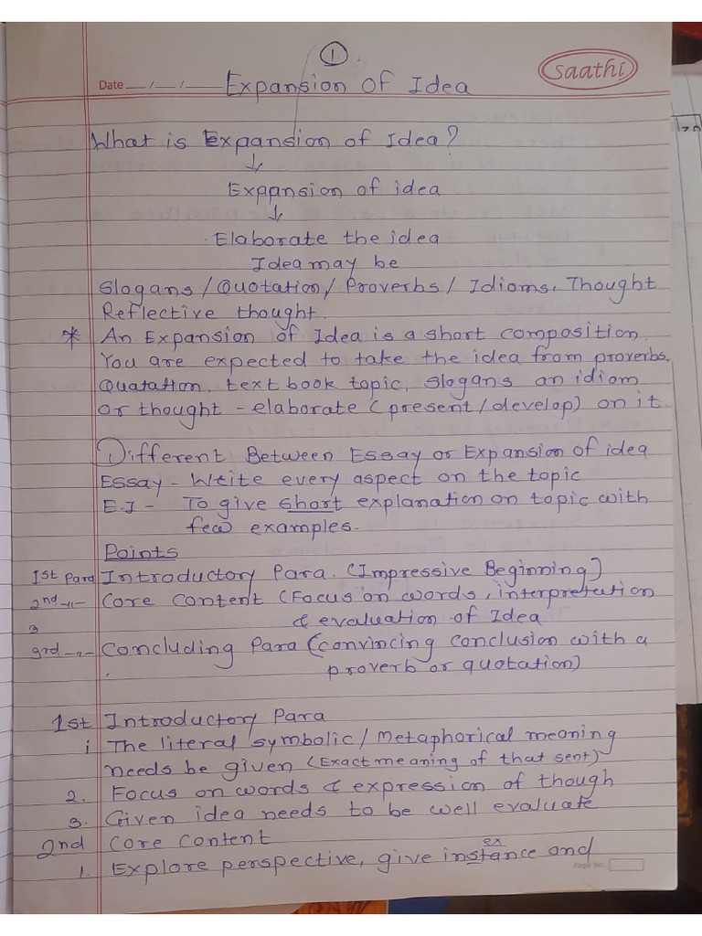 Expansion of Idea | PDF