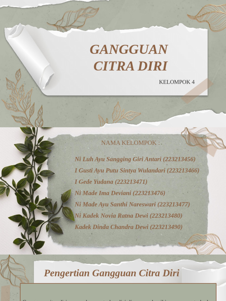 KELOMPOK 4 - Gangguan Citra Diri | PDF
