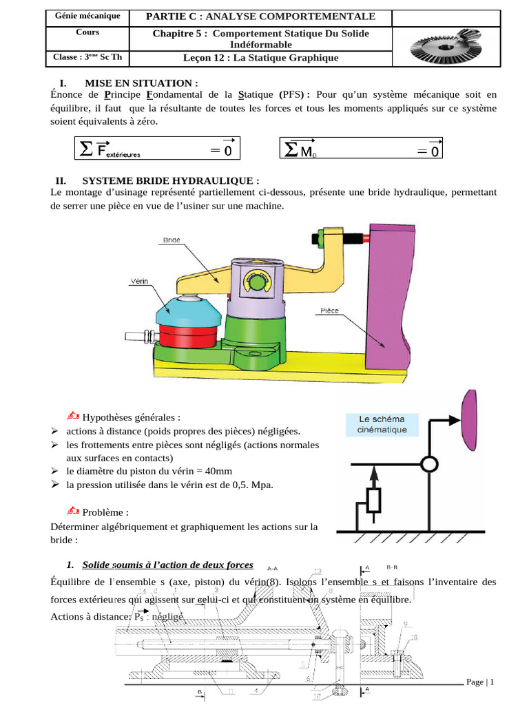 Leçon 12 La Statique Graphique | PDF