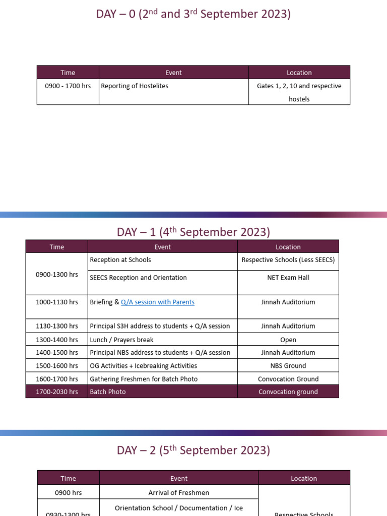 ON'23 Schedule | PDF