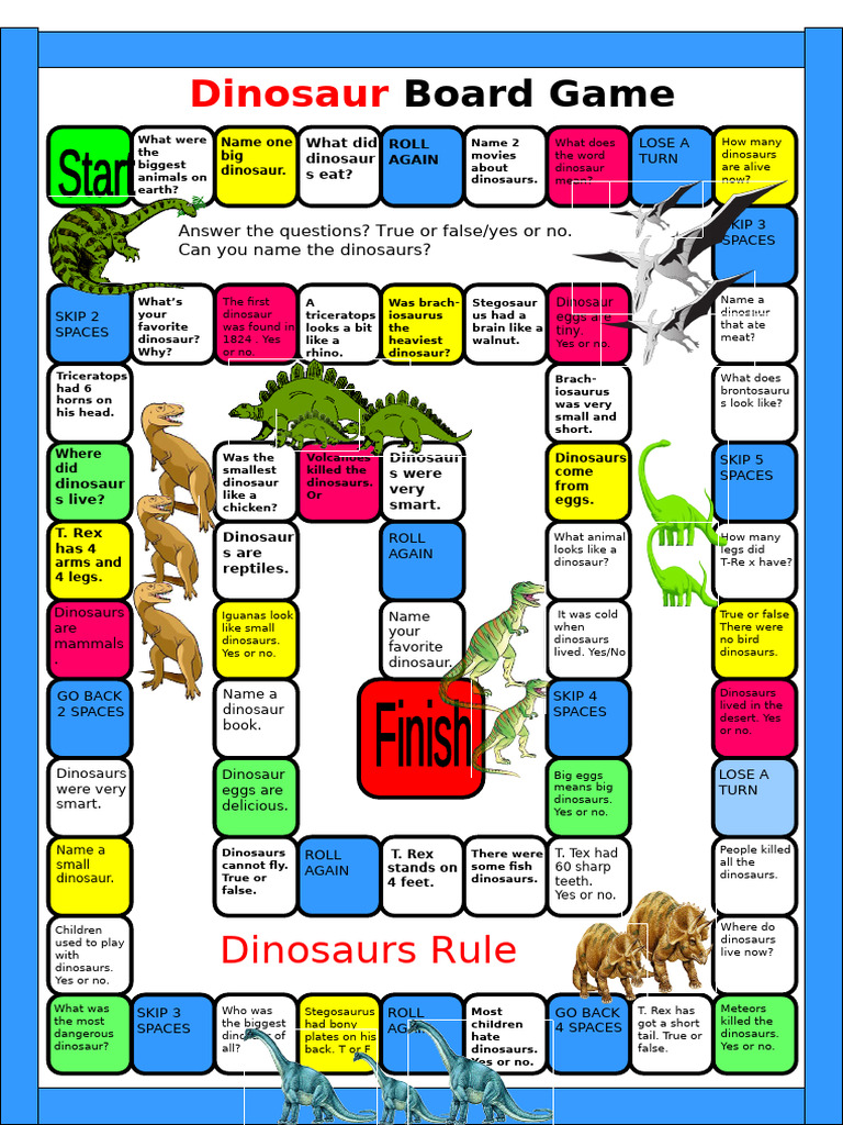 Dinosaur Boardgame | PDF