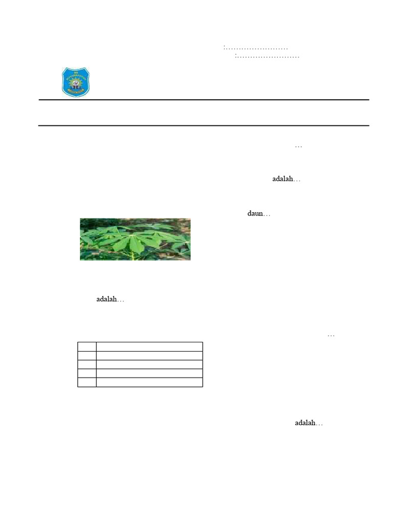 Soal STS 1 IPAS Kelas 4 | PDF