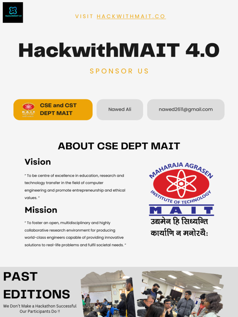 Hack With Mait 4.0 Brochure | PDF