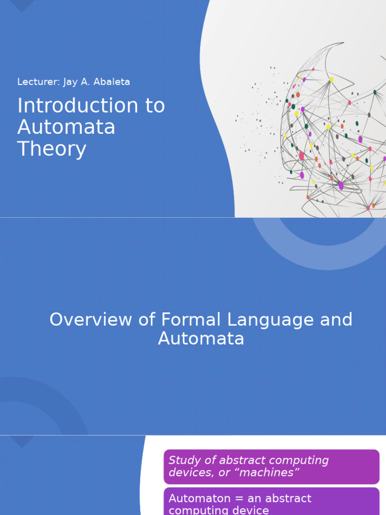 Module 1 - Introduction To Automata Theory | PDF