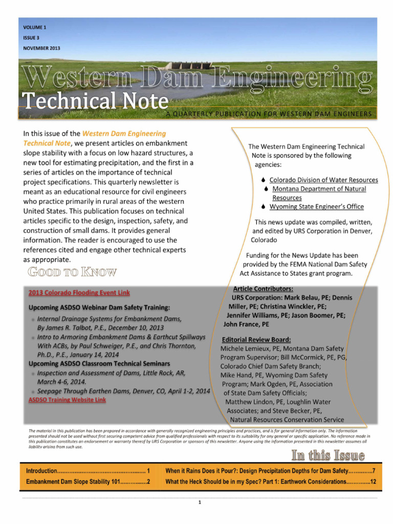 Western Dam Engineering V1 I3 | PDF