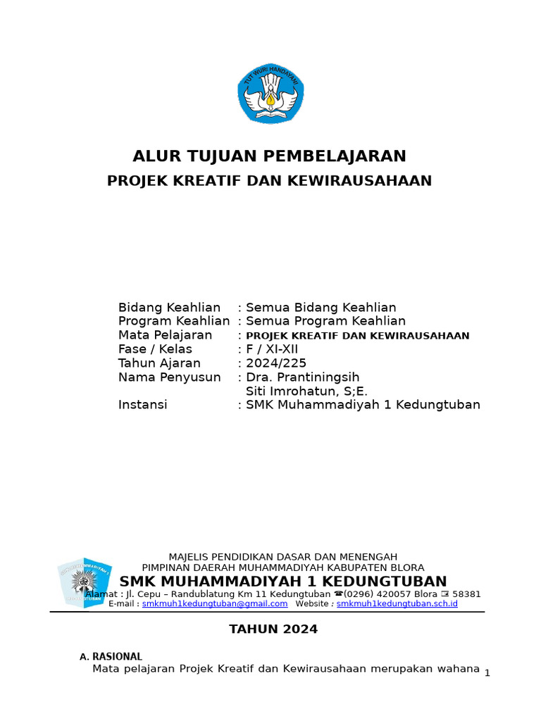 Contoh ATP Sesuai Instrumen | PDF
