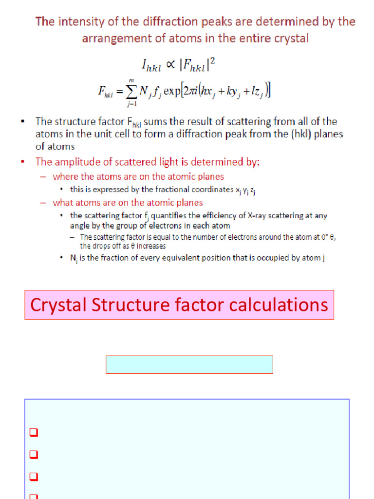 202005032229015914balak Das Crystal Structure Factor Calculation | PDF