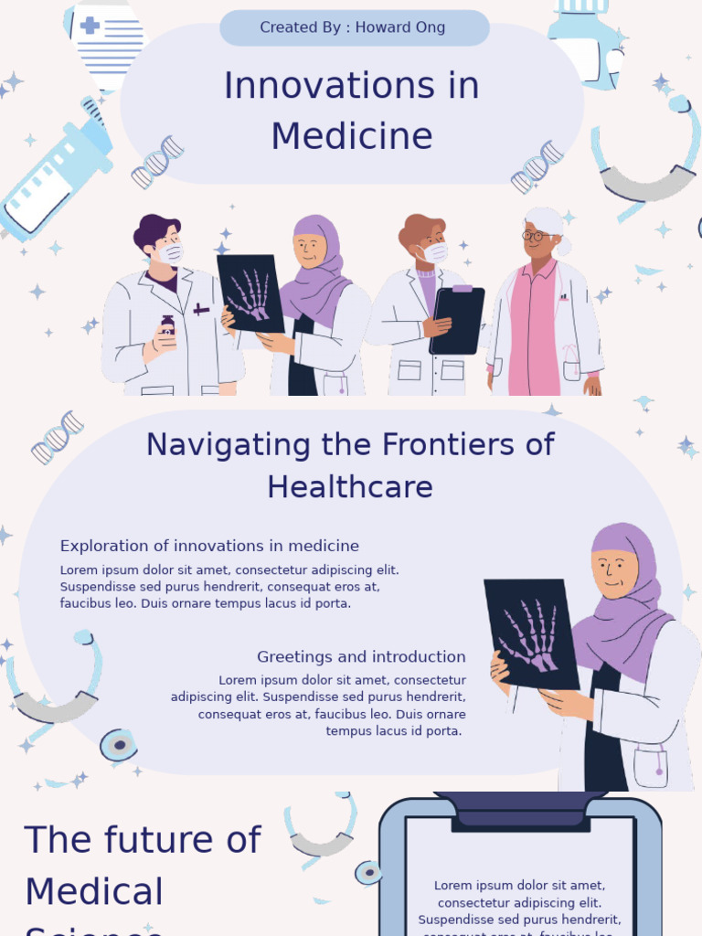 Blue Illustrative Innovations in Medicine Presentation - 20240530 ...
