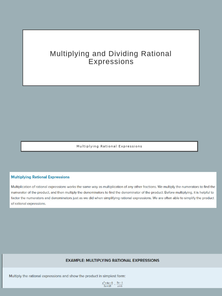 LESSON-7-8-Multiplying-and-Dividing-Rational-Expressions-LECTURE | PDF