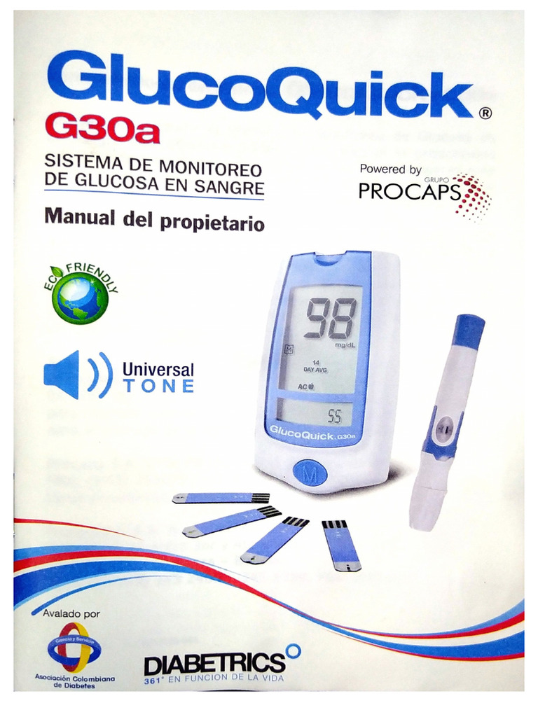 Manual de Usuario Glucometro Glucoquick | PDF