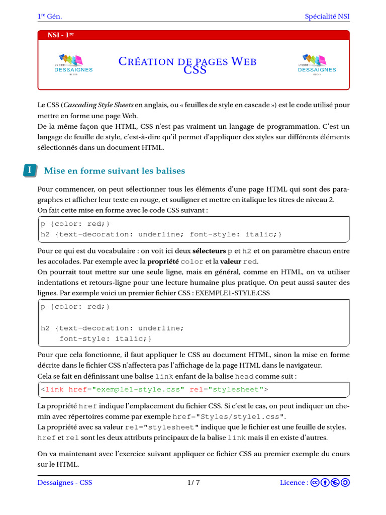 2-CSS-Classes et Identifiants | PDF