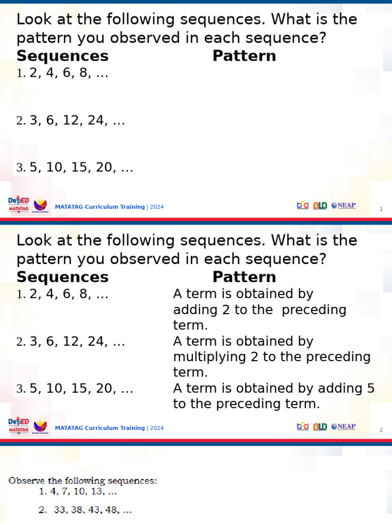 3. Math 10 Illustrating an Arithmetic Sequence | PDF