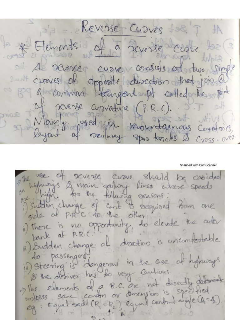 Reverse Curve-Elements | PDF