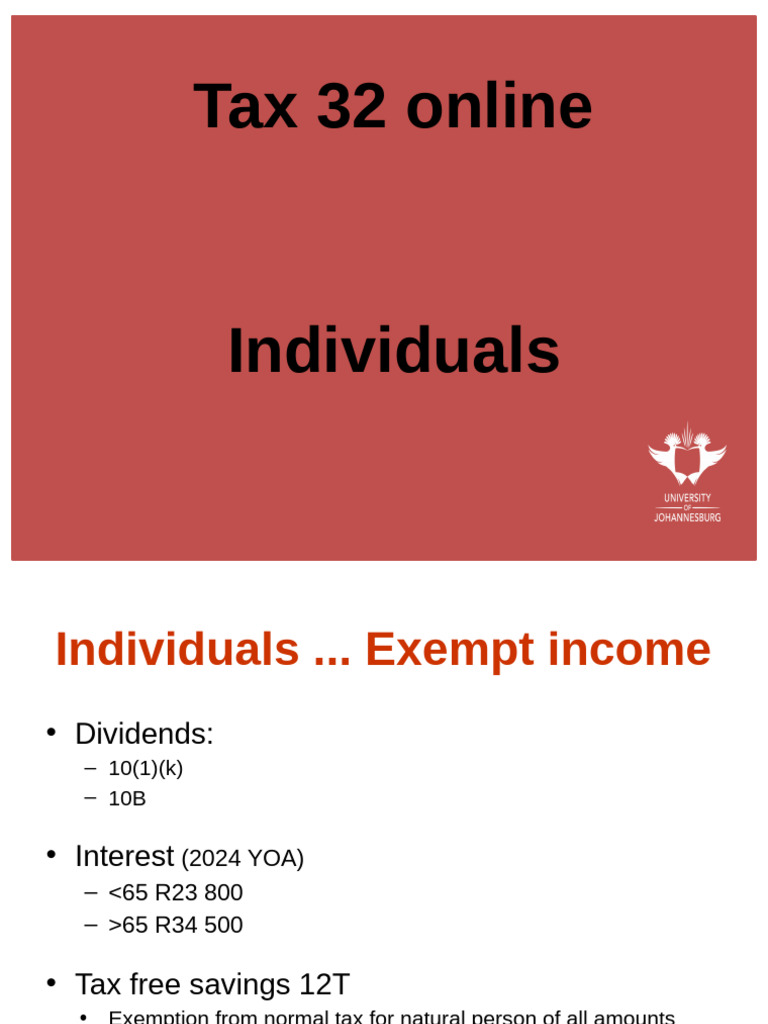 Individuals 2024 - 2 Exemptions, Deductions | PDF