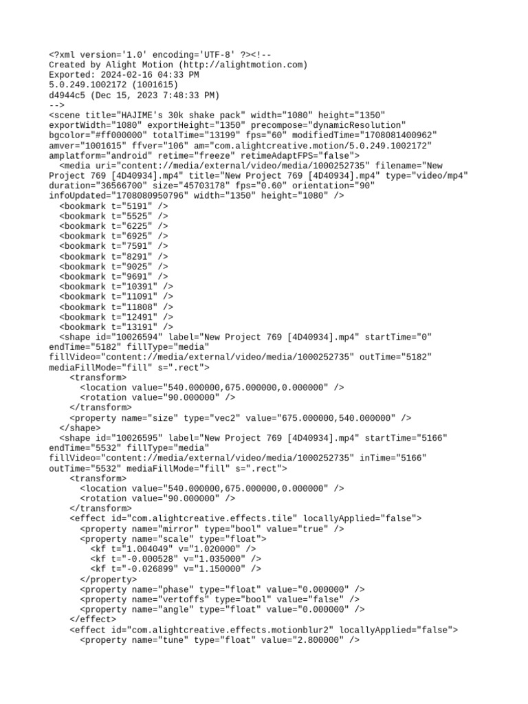 HAJIMEs 30k Shake Pack | PDF