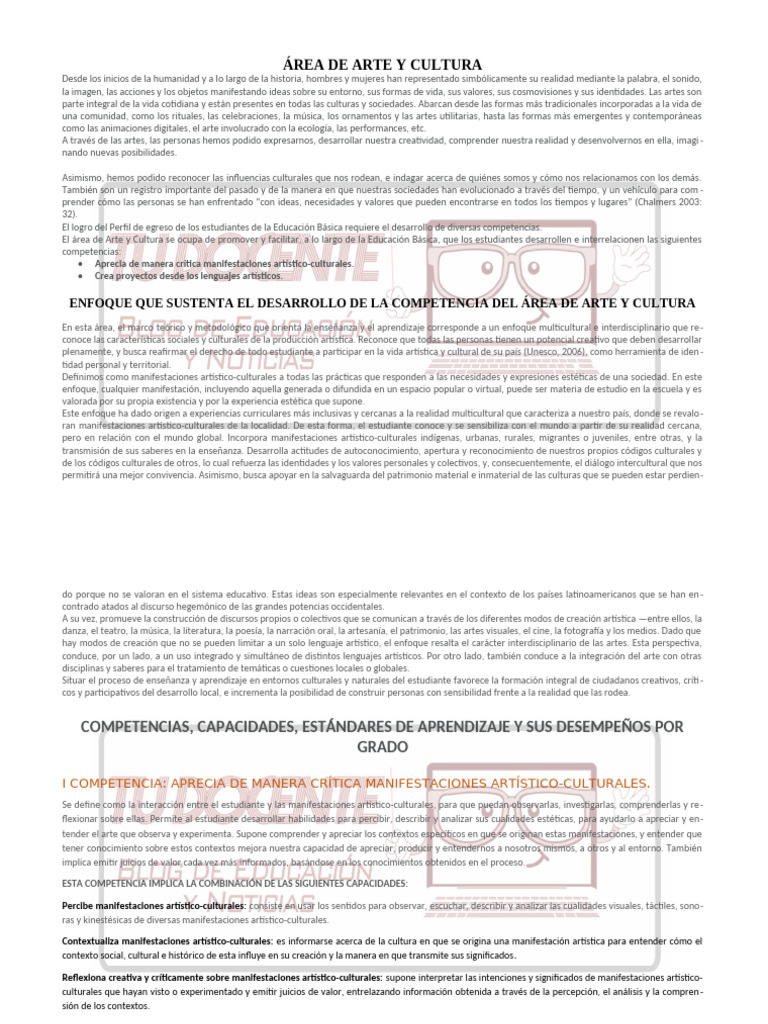 Area de Arte y Cultura | PDF
