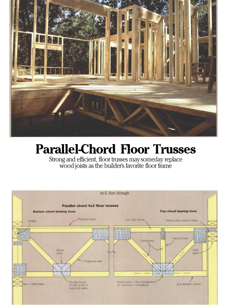Parallel-Chord Floor Trusses | PDF