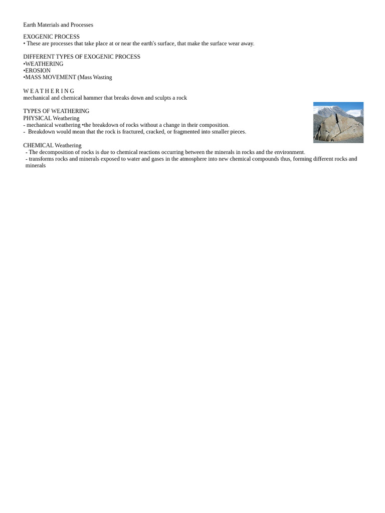 Earth Materials and Processes | PDF