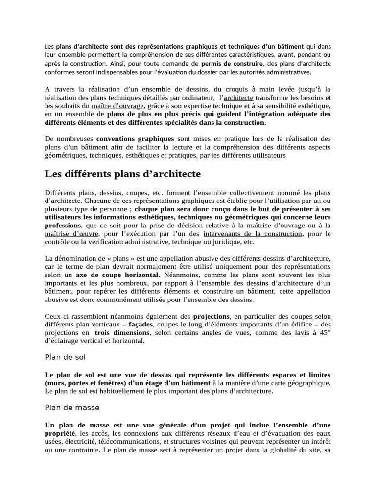 Les Plans de Maison | PDF