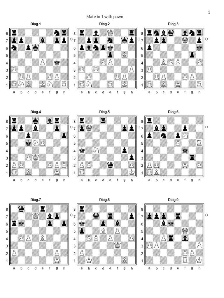 Chess Basic 5 Mate in 1 | PDF