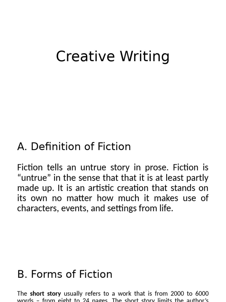 Creative Writing | PDF