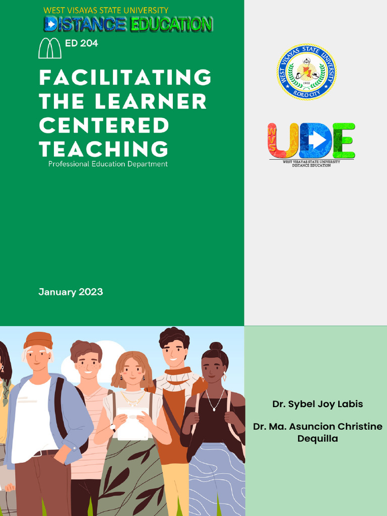 ED 204 Facilitating The Learner-Centered Teaching Module - SESSION 1 4. ...