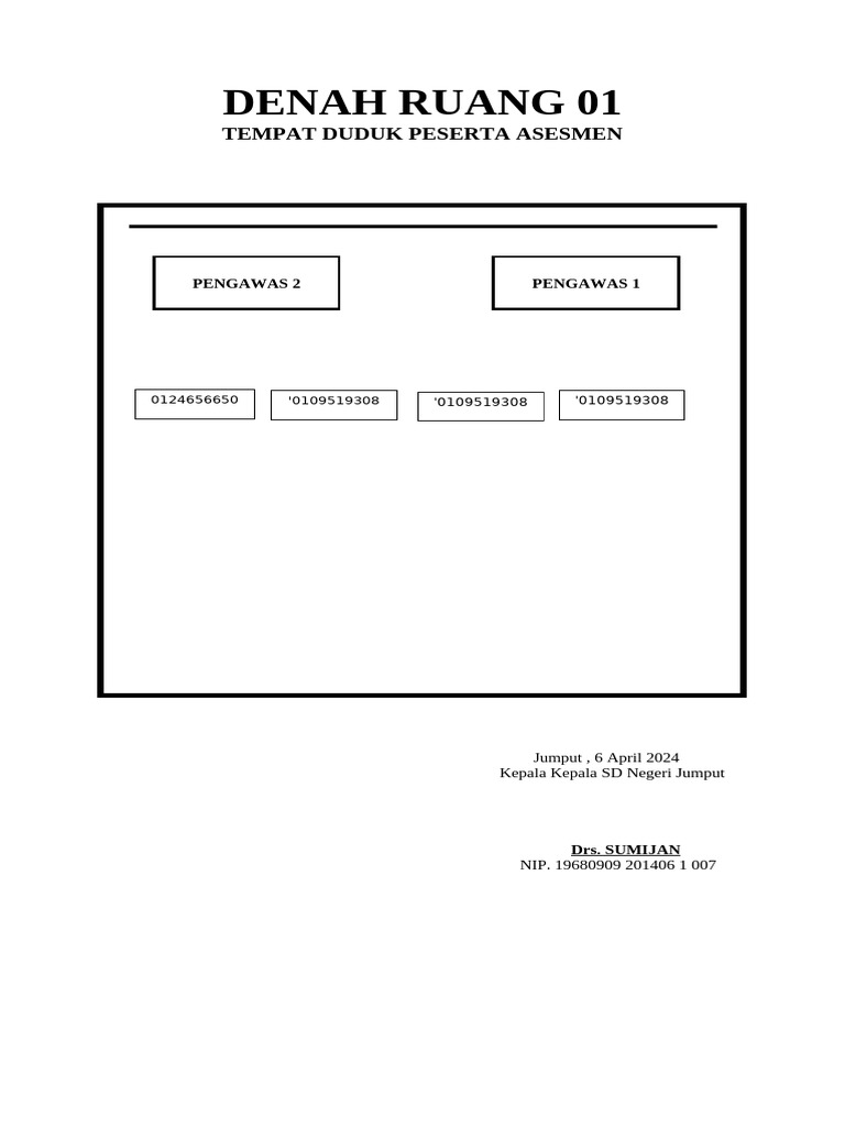 Denah Ruang 01 | PDF
