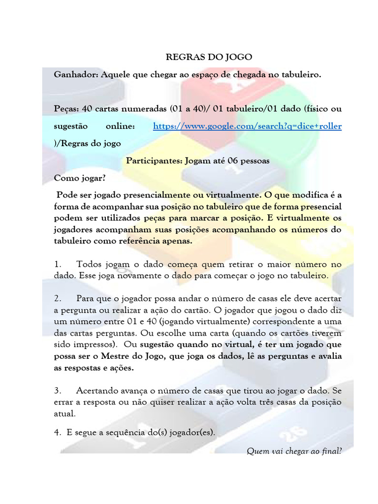 Regras Do Jogo | PDF