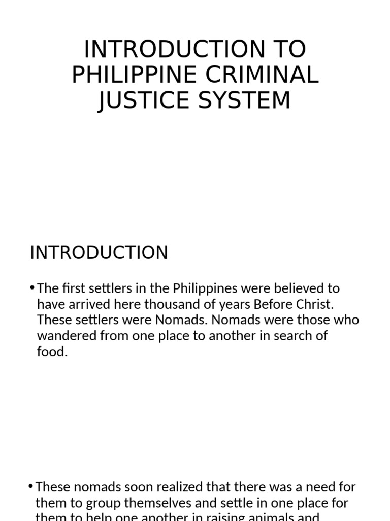 Introduction To Philippine Criminal Justice System 9 1 | PDF